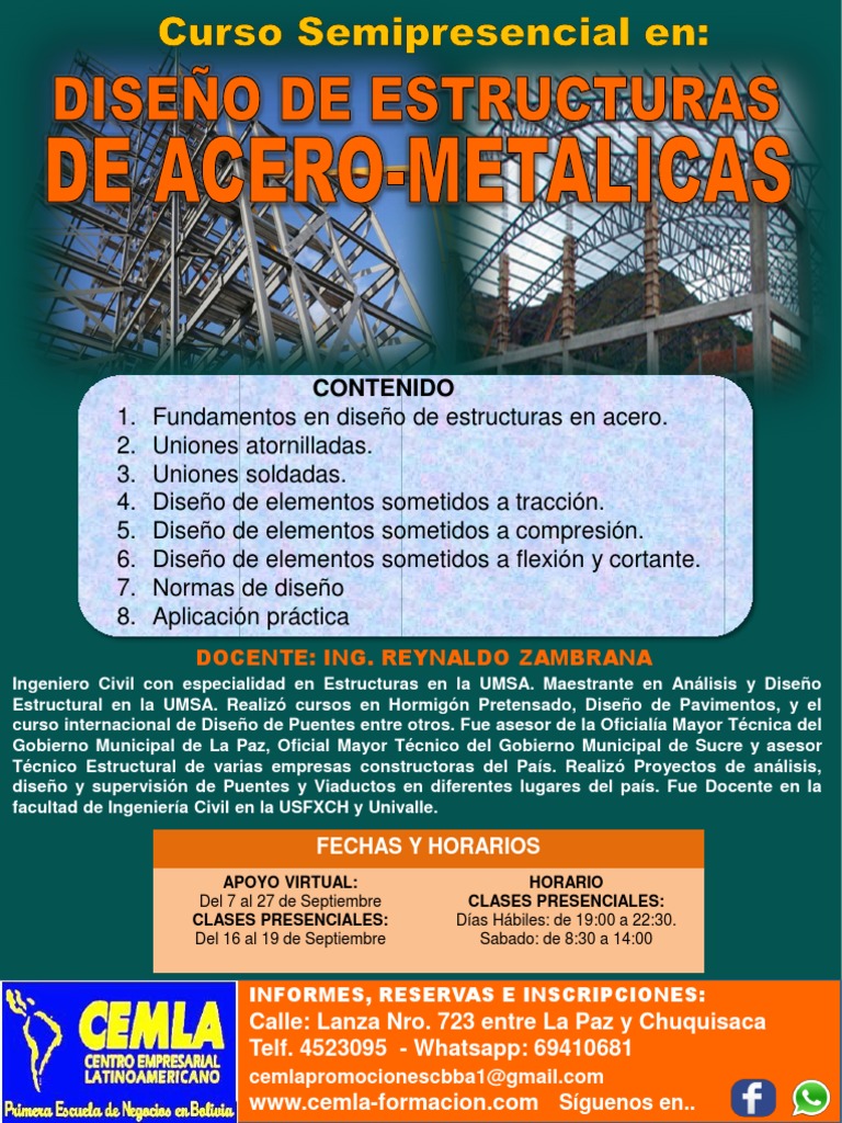Curso de Diseño de Estructuras Metálicas | PDF | Ingeniería de ...