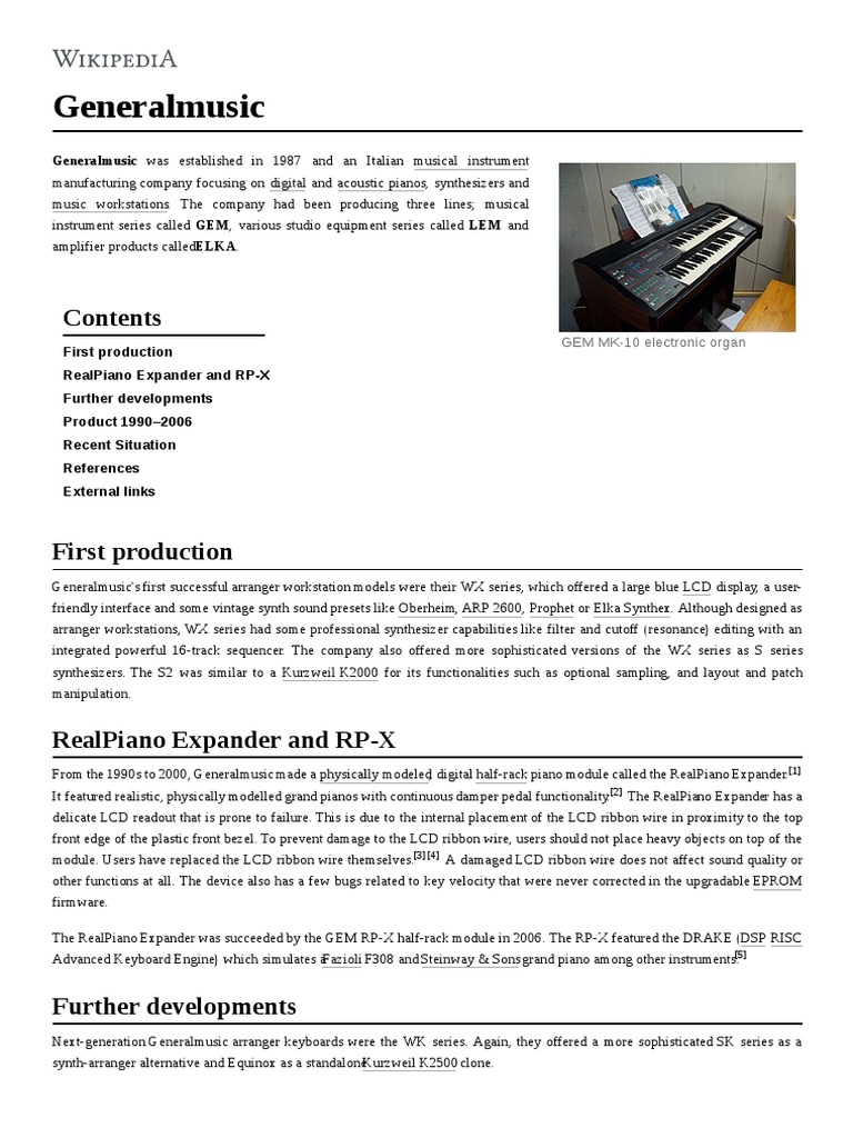 General Music | PDF | Music Industry | Music Technology