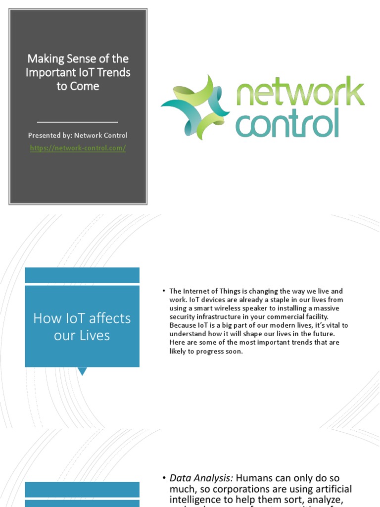 Making Sense of The Important IoT Trends To Come | PDF | Internet Of ...