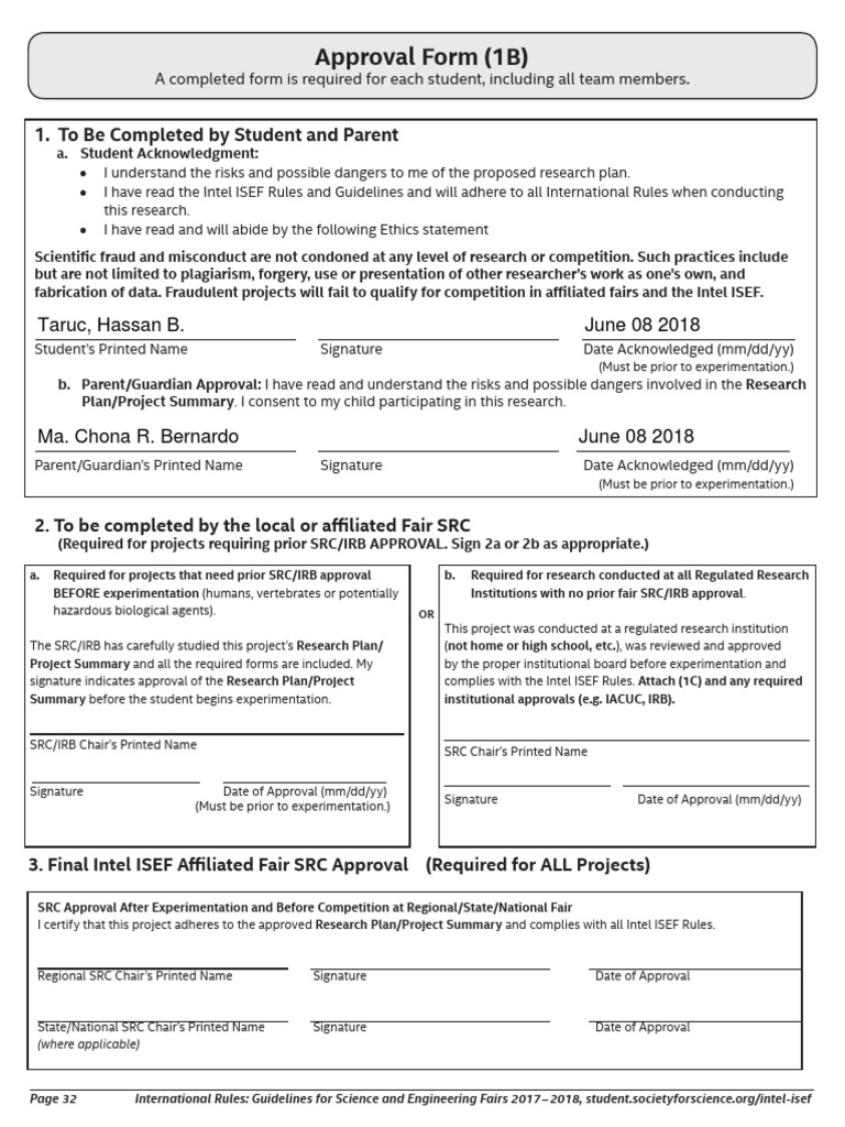 Research 1B Approval Form 1 | PDF | Institutional Review Board ...