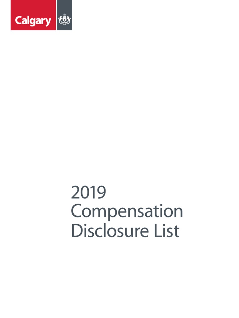 2019 Compensation Disclosure List | PDF | Employment | Trade Union