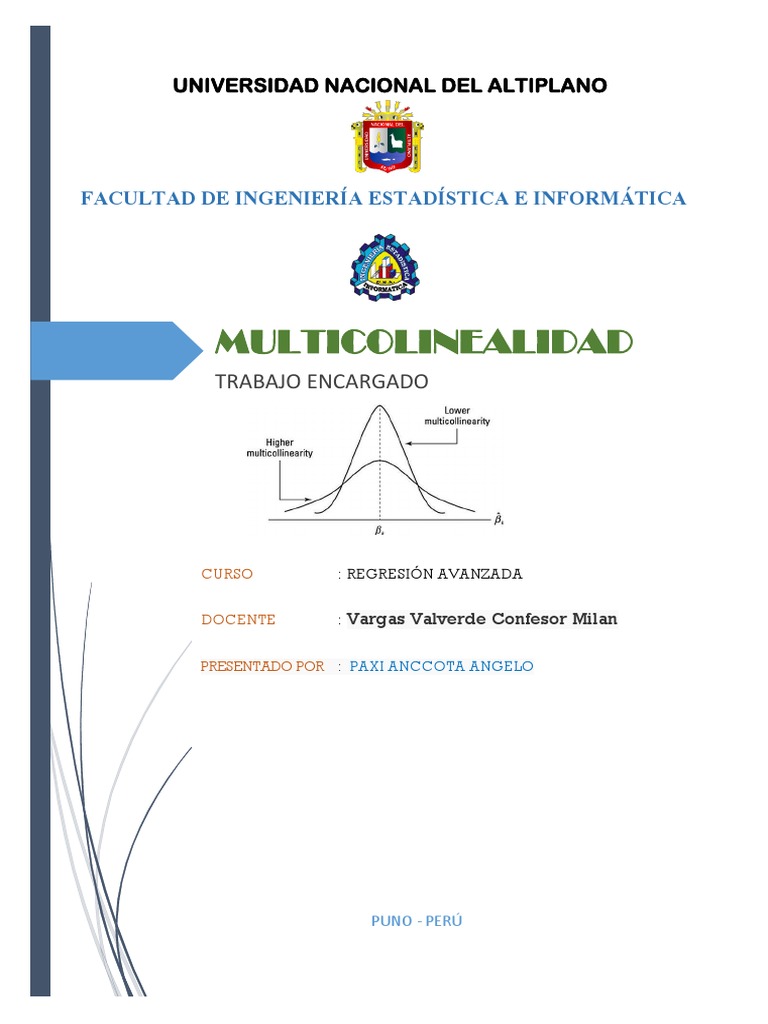 Multicolinealidad en Regresión Avanzada | PDF | Multicolinealidad ...