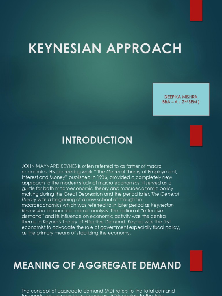 Keynesian Approach | PDF | Full Employment | Macroeconomics