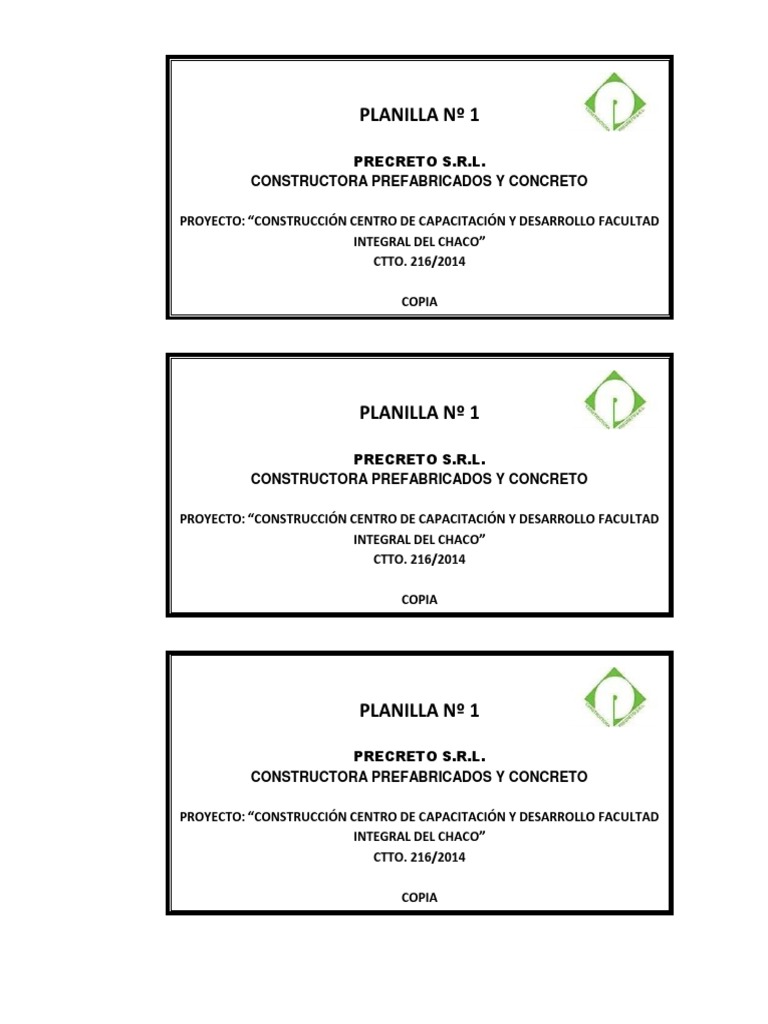 Caratula de Proyectos | PDF