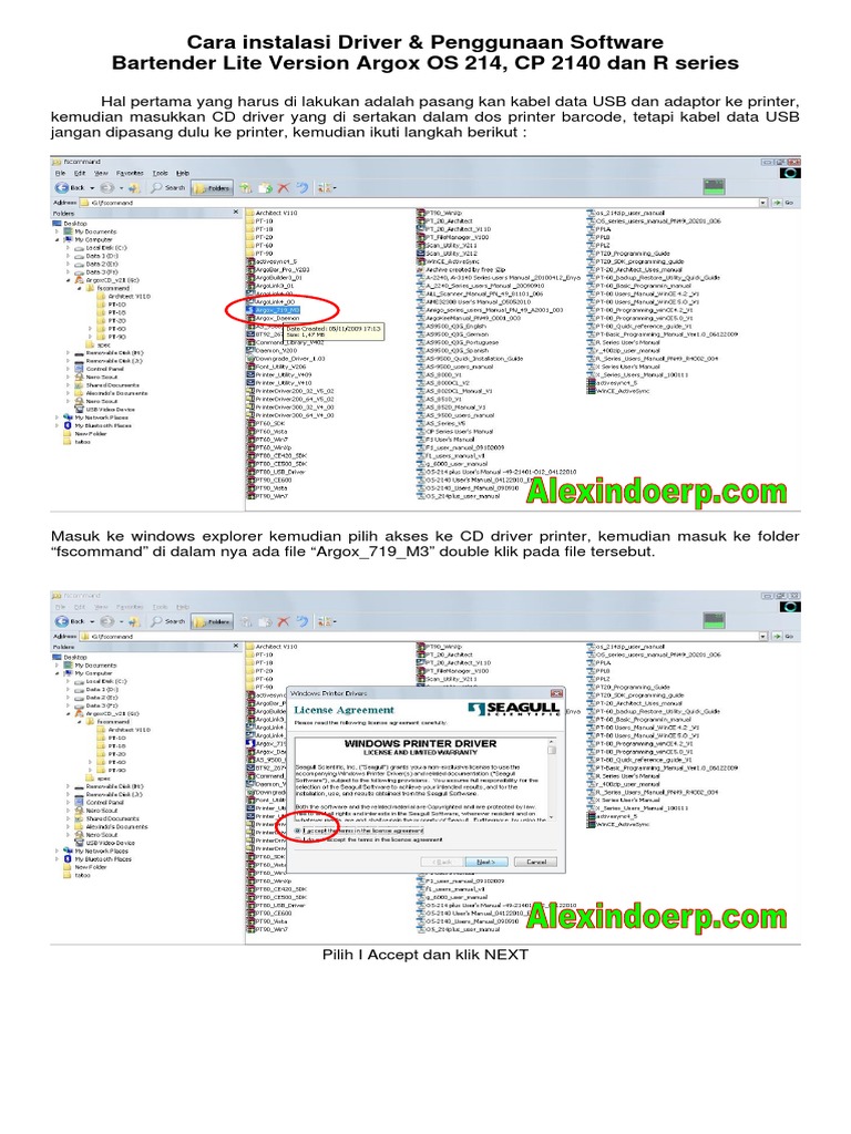 Argox Cara Instalasi Driver | PDF