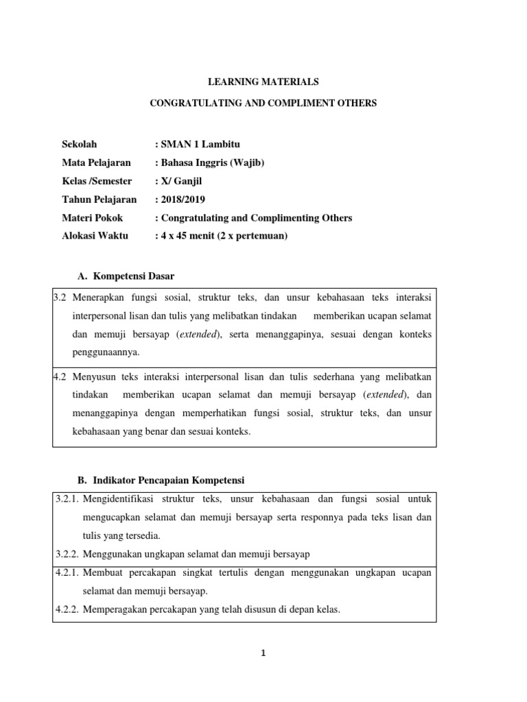 Learning Material Peer Teaching | PDF | Adjective | Noun