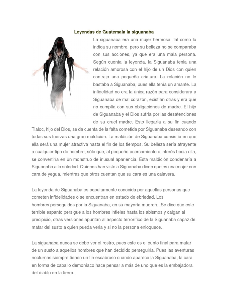 Leyenda de la Siguanaba en Guatemala | PDF | Democracia | Ideologías ...