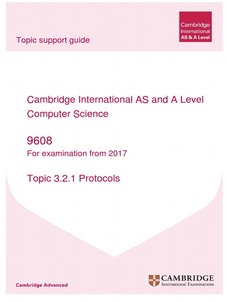 Cambridge International AS and A Level Computer Science: Topic Support ...