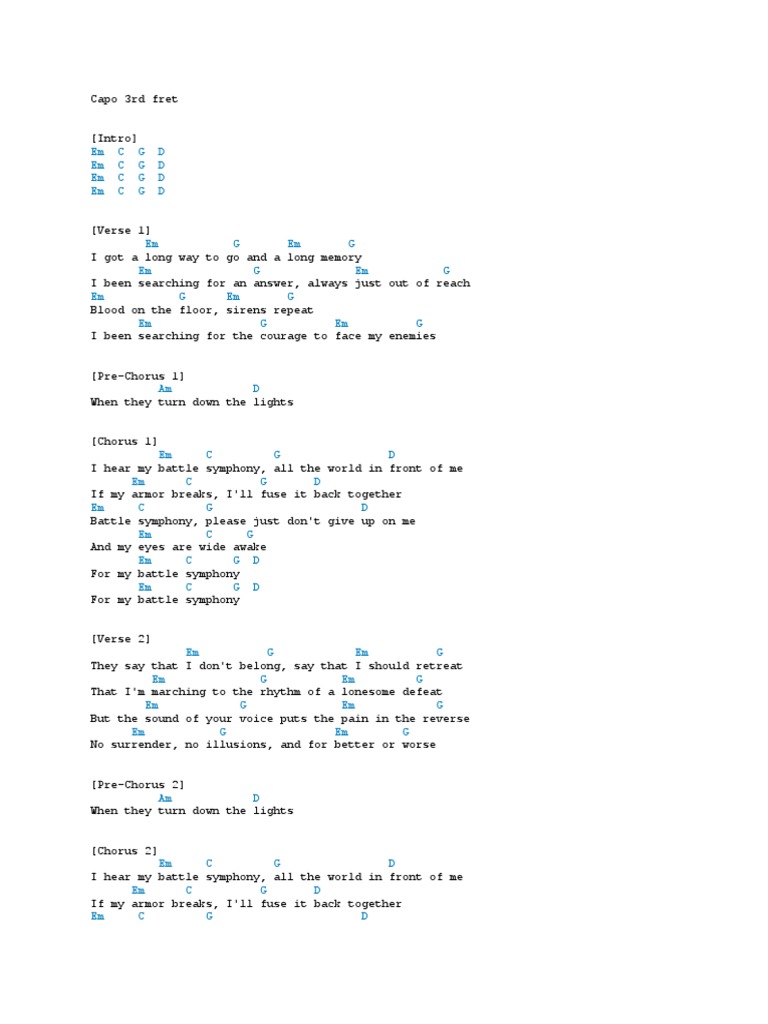 Battle Symphony by Linkin Park | PDF | Song Structure | Musical Forms