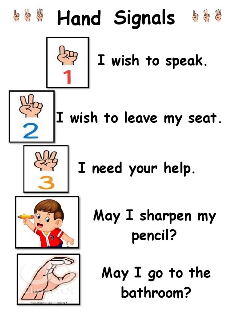 Hand Signals Word | PDF