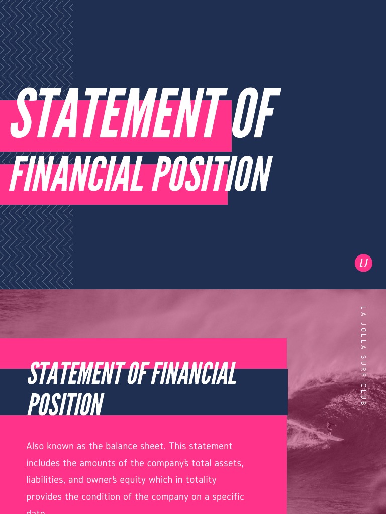 Statement of Financial Position | PDF | Balance Sheet | Debits And Credits
