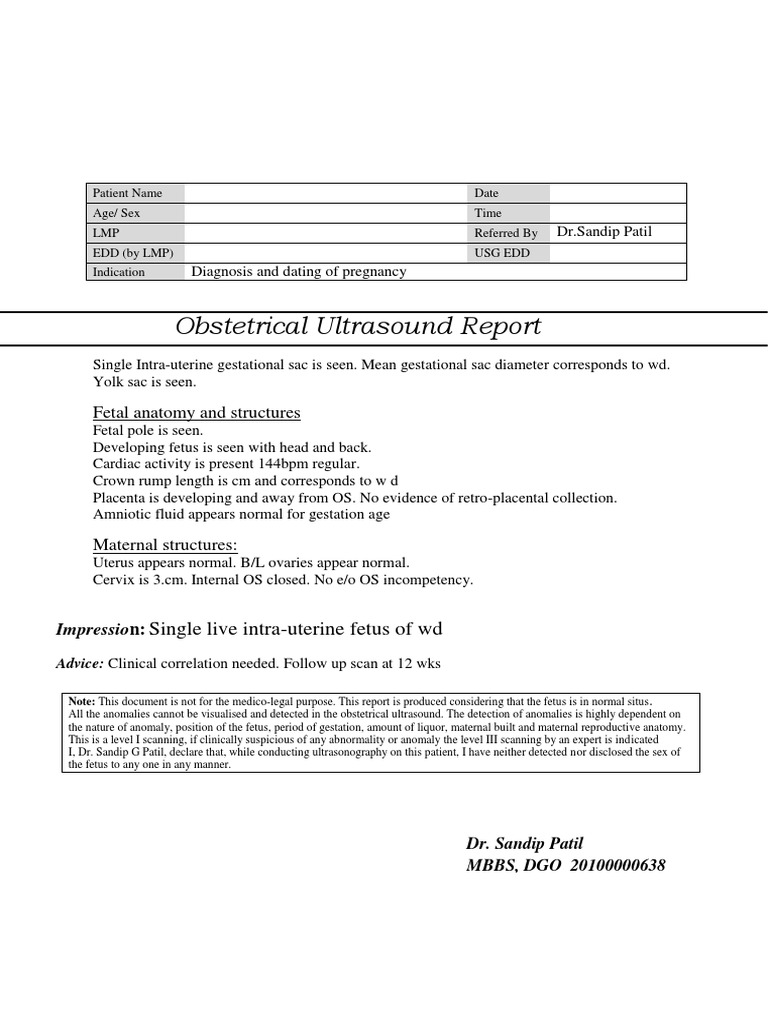 1st Trimester Template