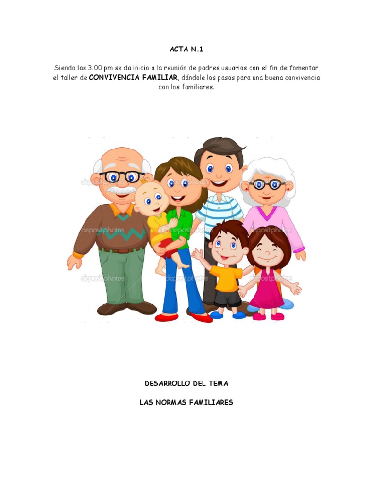 Normas Familiares y Convivencia | PDF | Tolerancia | Conceptos psicologicos