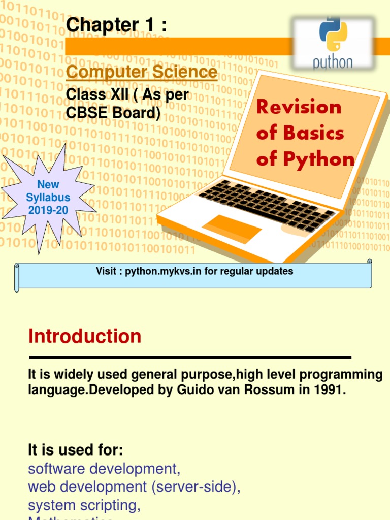 Revision of The Basics of Python | PDF | Control Flow | Data Type