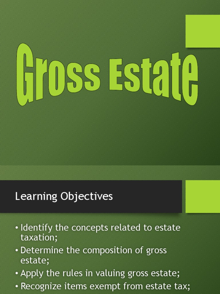 2 Gross Estate | PDF | Estate Tax In The United States | Stocks