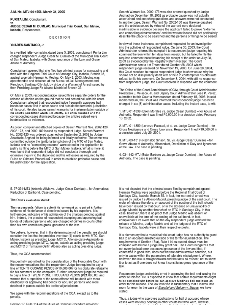 CRIMPRO Cases | PDF | Bail | Sentence (Law)