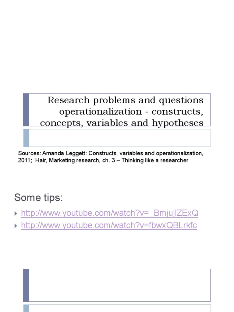 Operationalization in Research Methods | PDF | Hypothesis | Concept