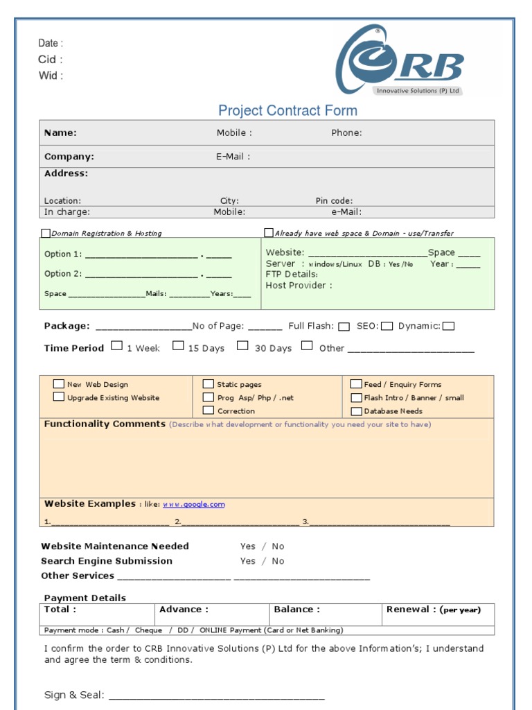 CRB Orderform | PDF | Websites | World Wide Web
