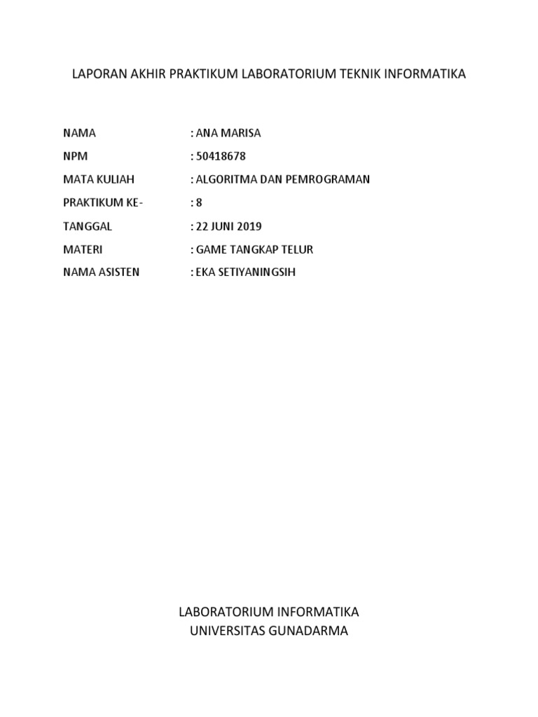 Laporan Akhir Labti Database Delphi | PDF