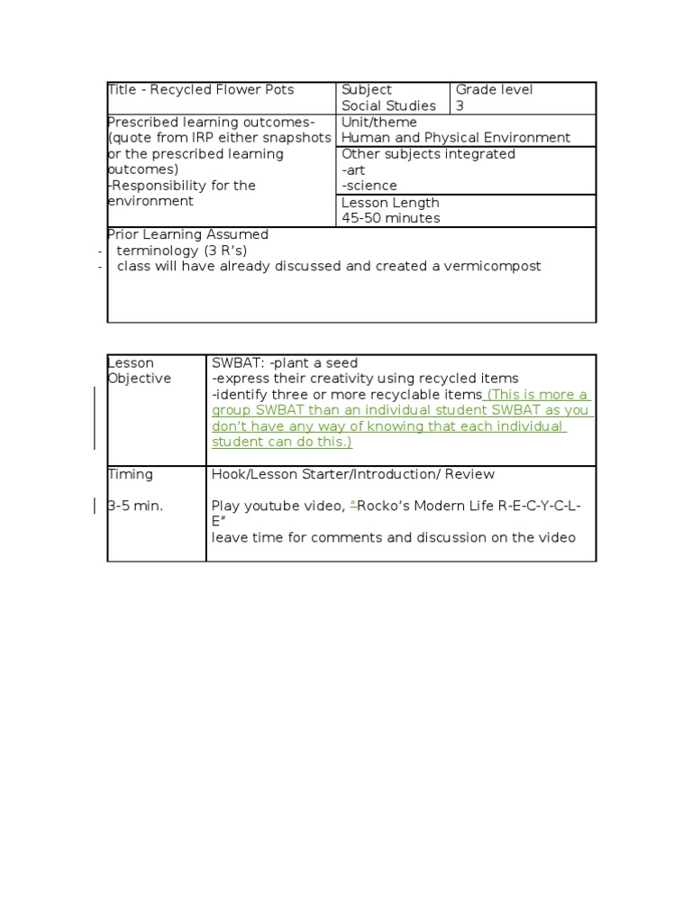 Recycled Crafts for 3rd Graders | PDF | Recycling | Scrap