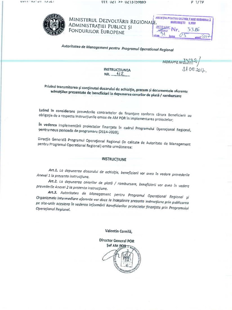 Instructiunea Ampor 42 PDF | PDF