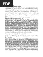 Determination of Fat in Milk by Gerber Method | PDF | Milk | Water