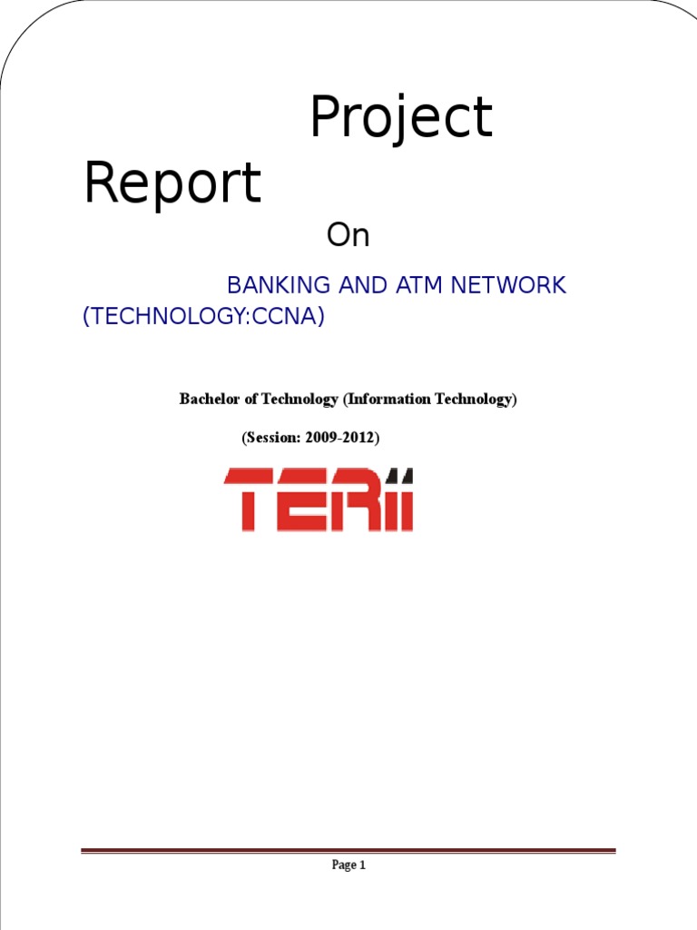 Project: Banking and Atm Network (Technology:Ccna) | PDF | Routing ...