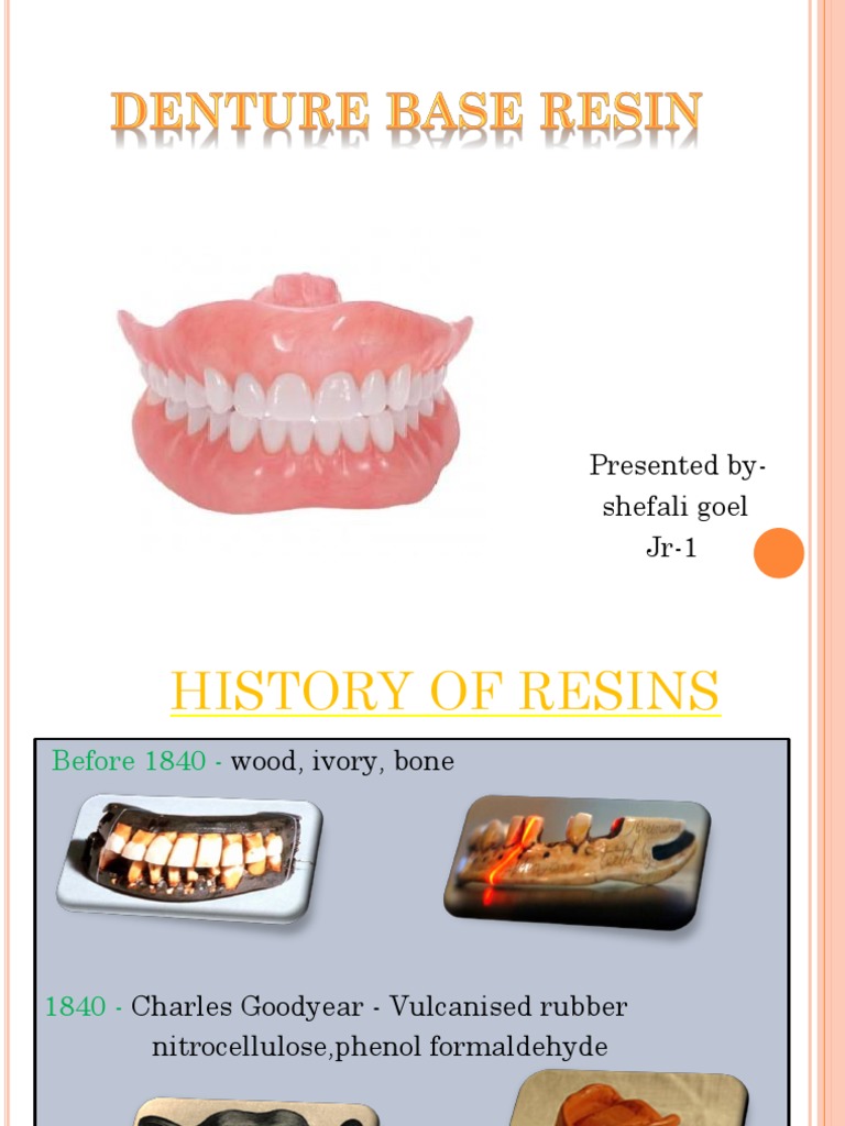Denture Base Resin | PDF | Polymerization | Poly(Methyl Methacrylate)