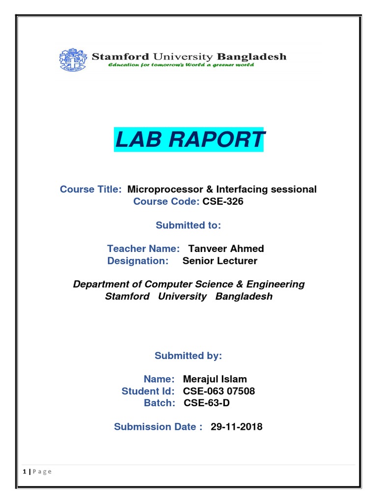 Mi Lab Report | PDF | Electronics | Display Technology