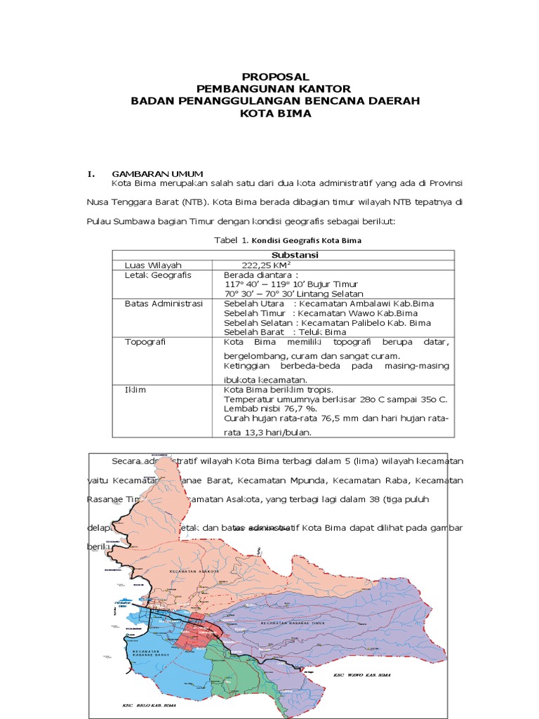 PROPOSAL Gedung Kantor BPBD | PDF