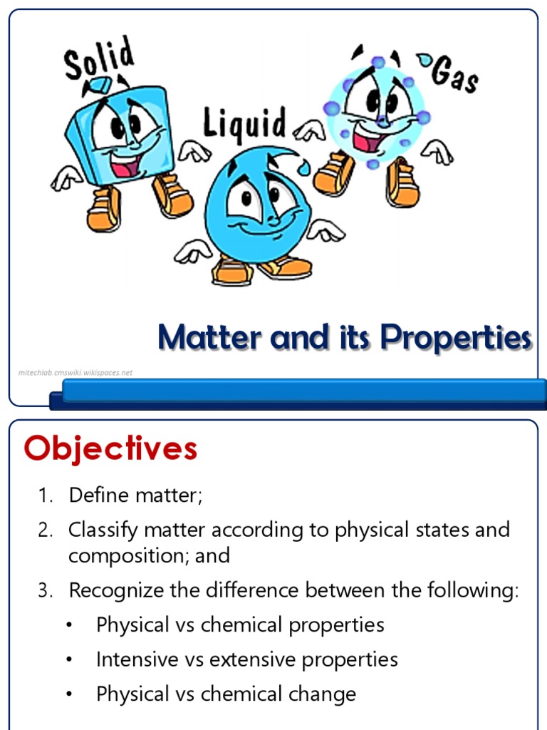 01-Matter and Its Properties PDF | PDF | Matter | Mixture
