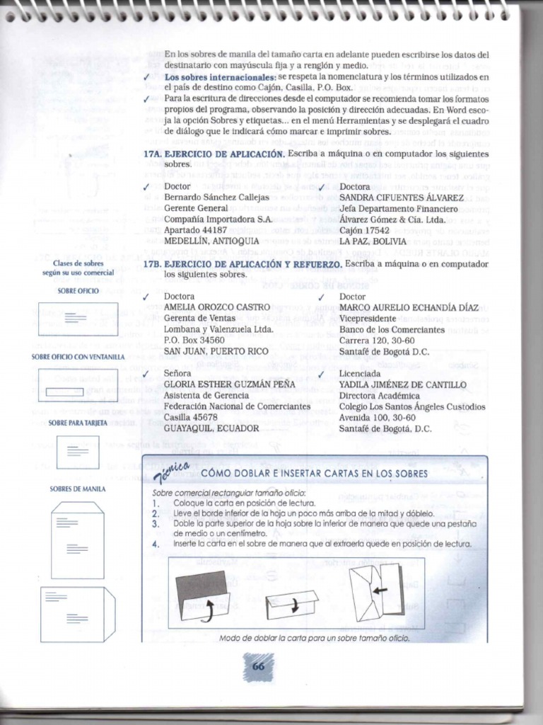 Ejercicio Sobres | PDF