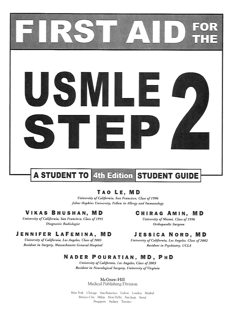 First Aid For USMLE | PDF