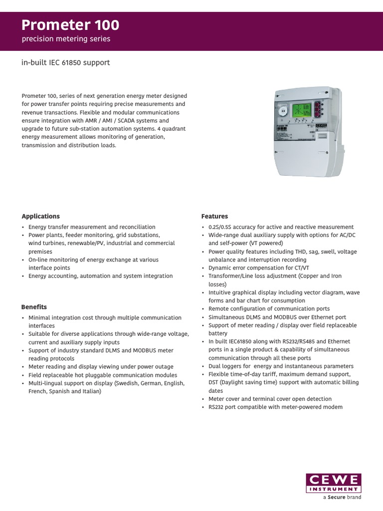 Prometer 100 Wall | Download Free PDF | Power Supply | Network Switch