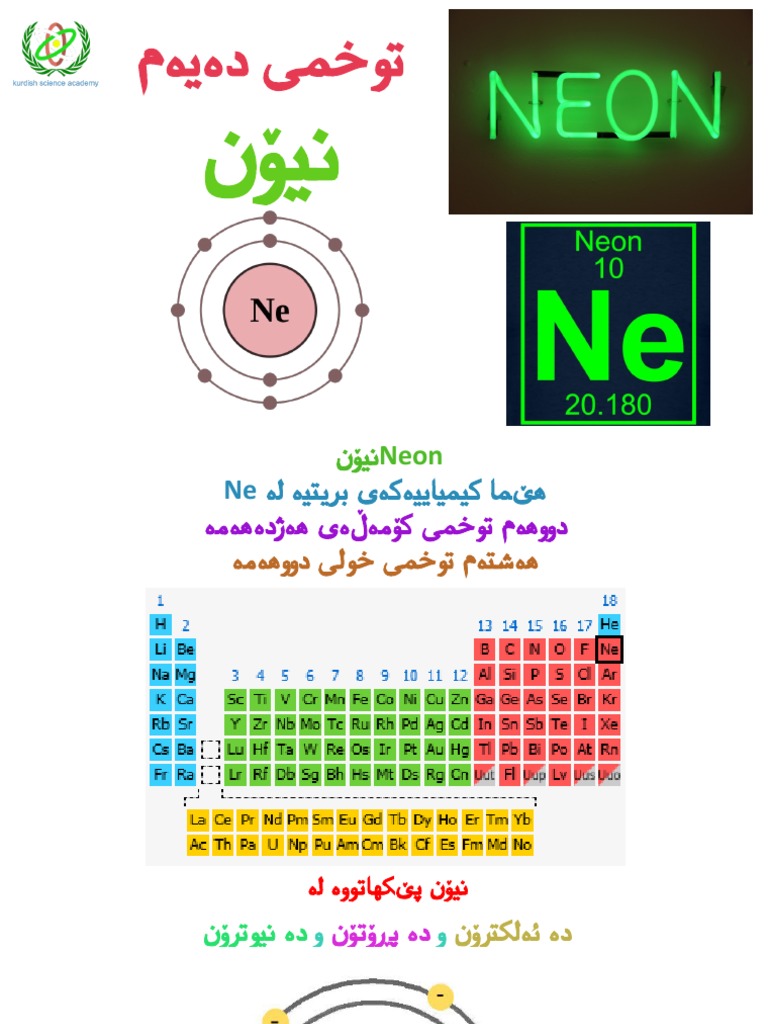 10 توخمەکانی خشتەی خولی نیۆن توخمی ژمارە Neon Element Pdf