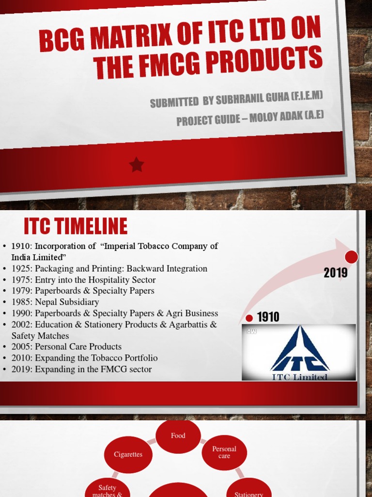 BCG Matrix of Itc LTD On The FMCG | PDF | Market (Economics) | Business ...
