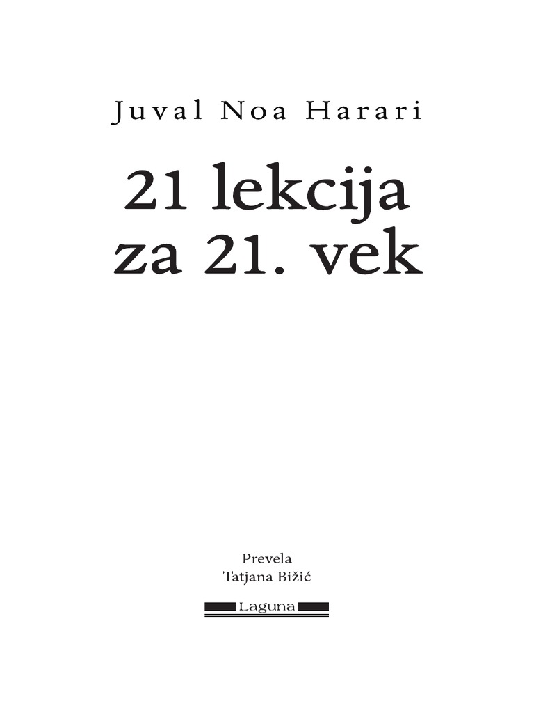 Laguna 21 Lekcija Za 21 Vek | PDF