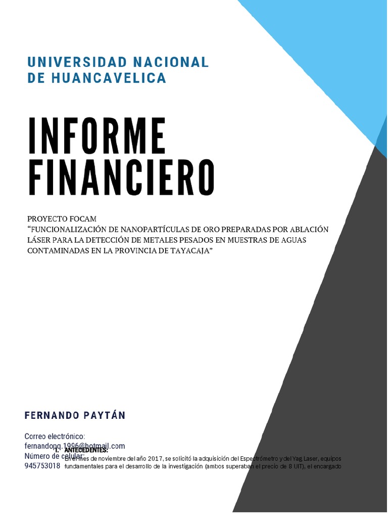 INFORME FINANCIERO 05-07-19.docx | Presupuesto | Gobierno