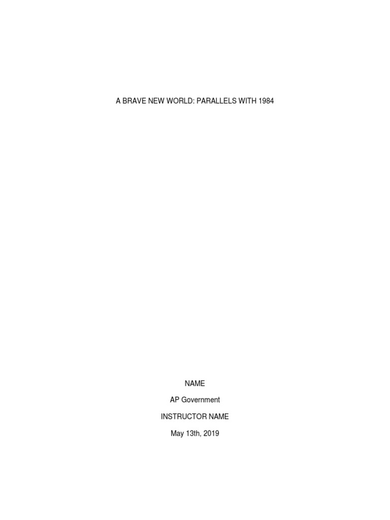 Orwell's 1984: Modern Parallels Explained | PDF | Grammatical Number ...