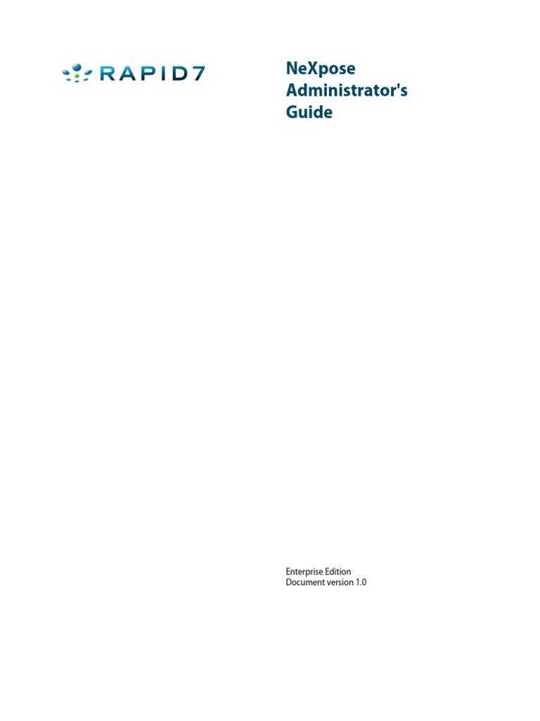 NeXpose Admin Guide | PDF | Backup | Databases