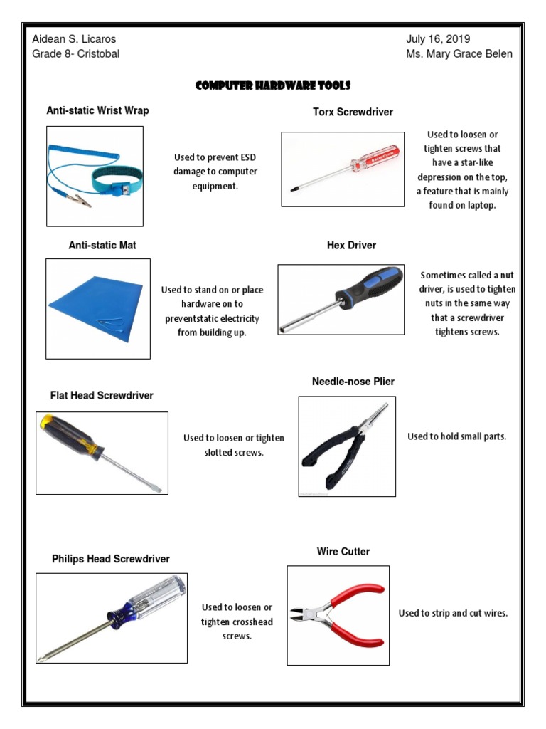 Aidean S. Licaros July 16, 2019 Grade 8-Cristobal Ms. Mary Grace Belen ...