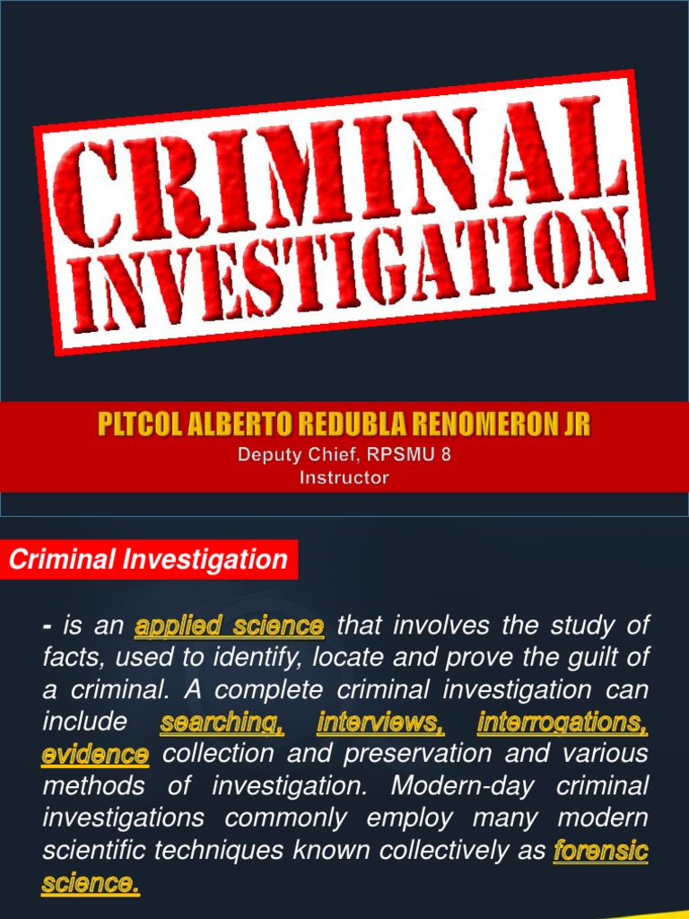 Essentials of Criminal Investigation | PDF | Crime Scene | Criminal ...