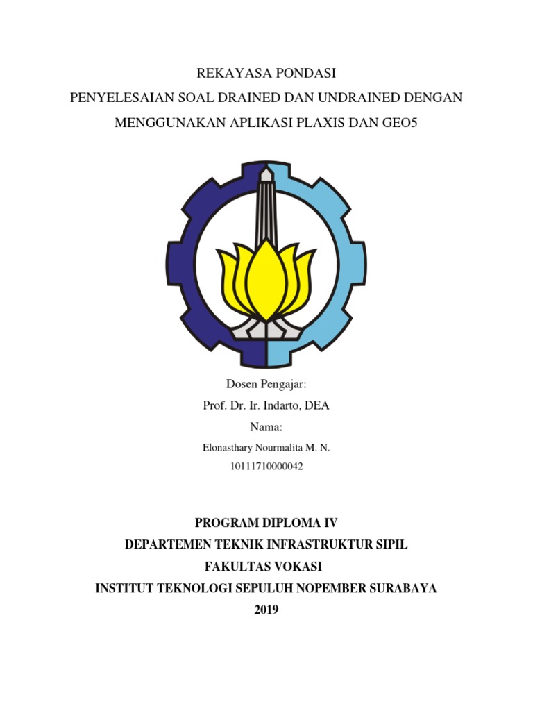 Drained & Undrained (Plaxis) | PDF | Metode & Bahan Ajar | Teknologi & Rekayasa