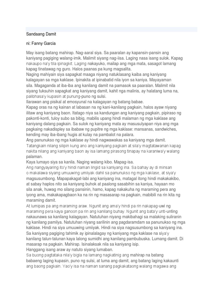 Sandaang Damit | PDF