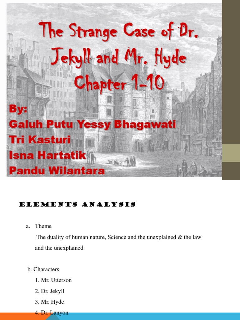 Analysis of Strange Case of Dr. Jekyll and Mr. Hyde | PDF | Strange ...