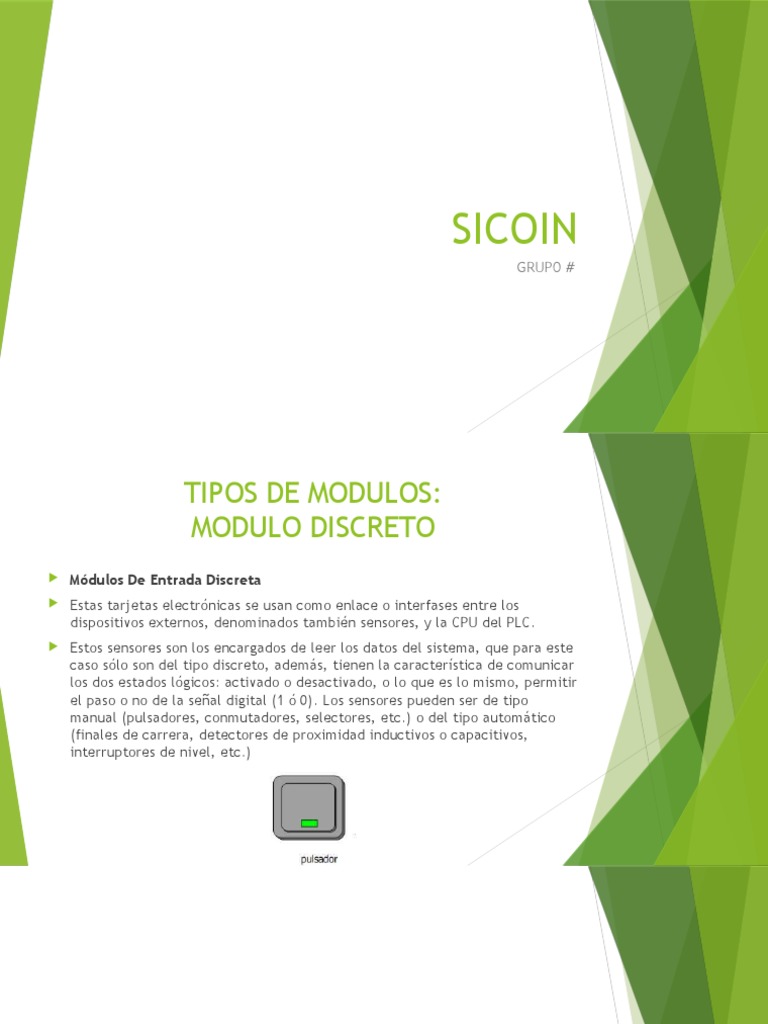 Tipos de Modulos - Tipos de Entrada y Salida | PDF | Controlador lógico ...