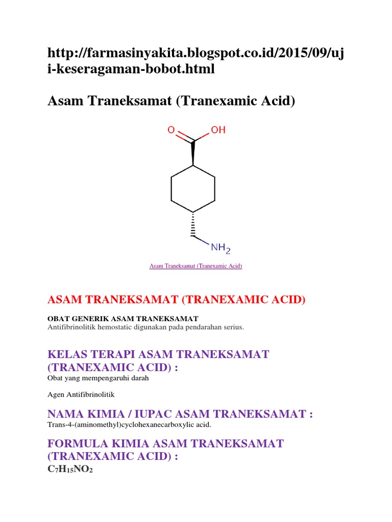 Asam Traneksamat | PDF