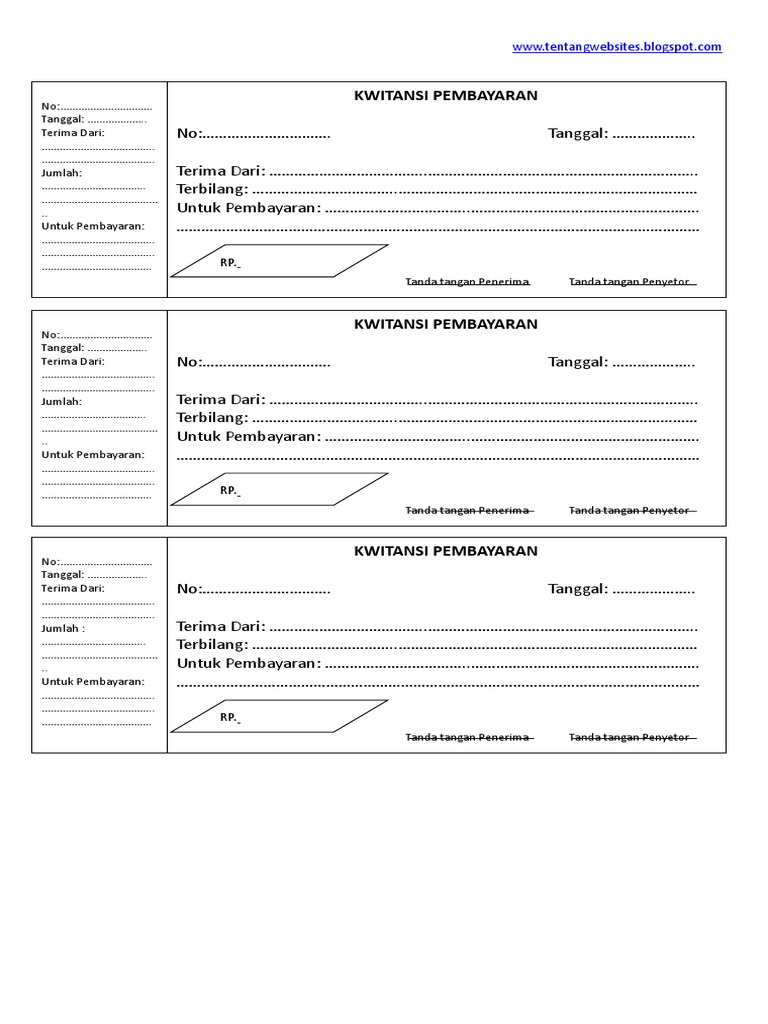 Kwitansi Ms Word | PDF