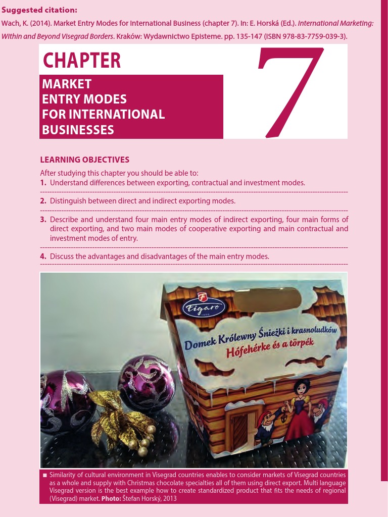 Market Entry Modes for International Business | PDF | Exports ...