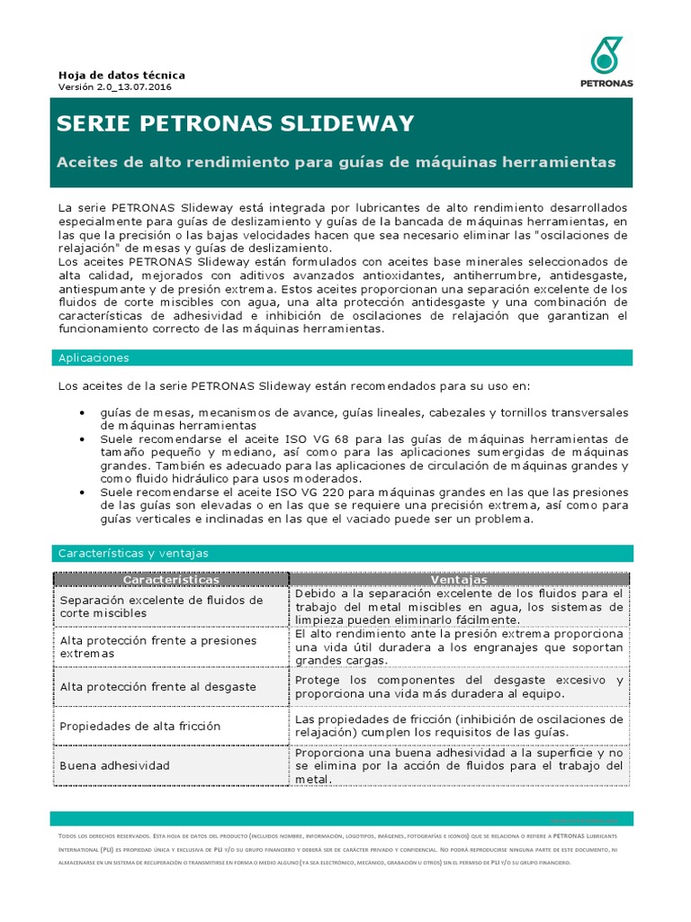 PETRONAS - Slideway Series - v2 13 07 2016 | PDF | Herramienta de ...